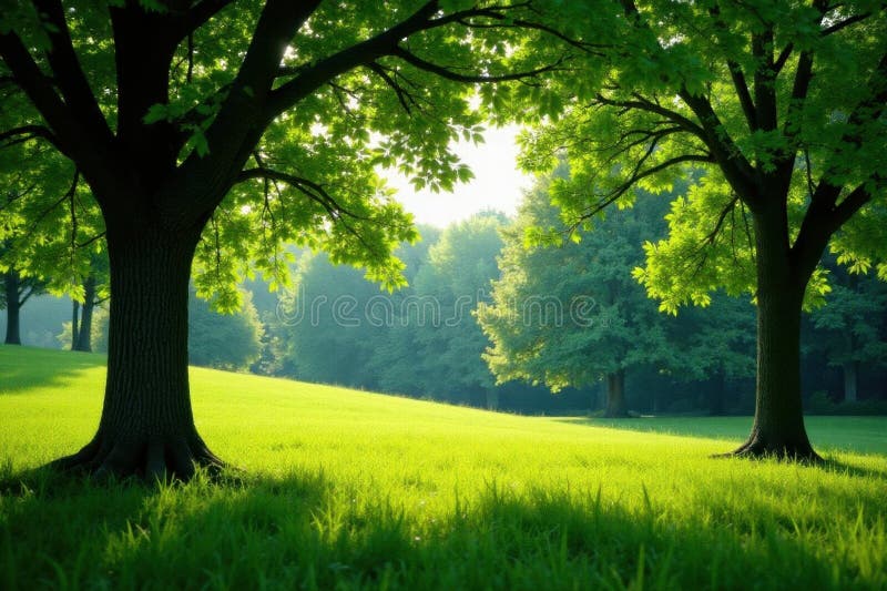 Mature Trees Frame a Challenging Green, Idyllic Setting , Ecology, Tree ...