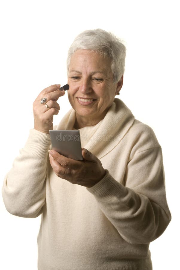 Dressing Up stock image. Image of makeup, elderly, woman - 588427