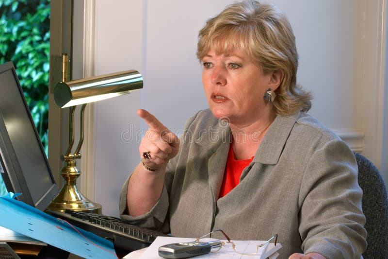 Mature Woman Speaking Harshly Stock Photos - Free & Royalty-Free Stock ...