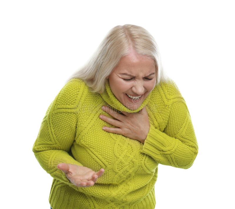 Mature Senior Woman Cold Flu Season Isolated Stock Photos - Free ...