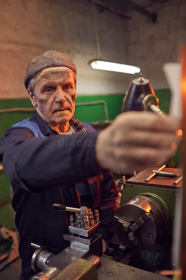 Worker Working in the Plant Stock Photo - Image of mechanic, welder ...