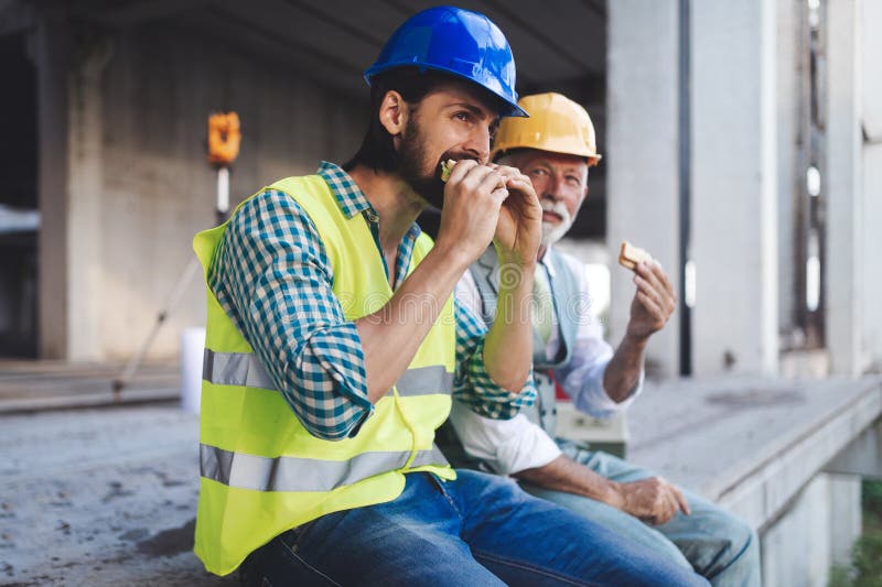 Engineer Resting His Hands on Stepladder Stock Photo - Image of boss ...