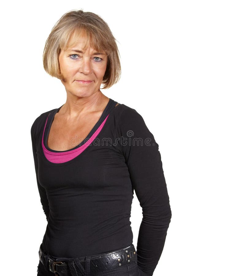 Maturity and Confidence. Studio Shot of a Mature Woman Isolated on ...