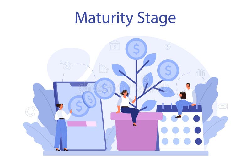 Maturity Stage Concept. Project Life Cycle Period Stock Vector ...