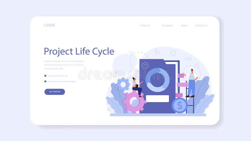 Maturity Stage Web Banner or Landing Page. Project Life Cycle Period ...