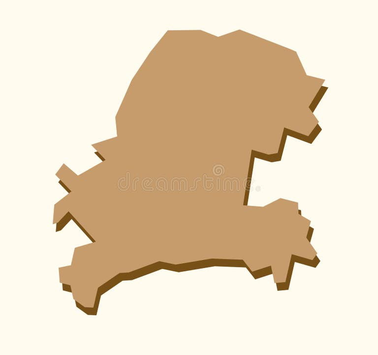 Mau District Map of Uttar Pradesh, India Stock Vector - Illustration of ...