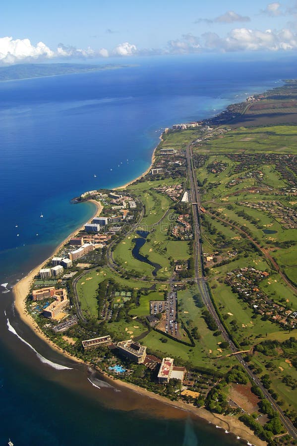 Maui Aerial Scene stock image. Image of scenic, nature - 94895737