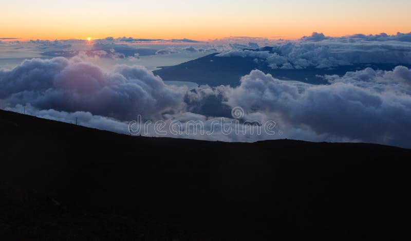 Maui Clouds at Summit stock photo. Image of cloudy, hawaii - 51786016