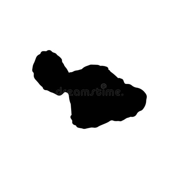 Black Solid Icon for Maui, Usa and Island Stock Vector - Illustration ...