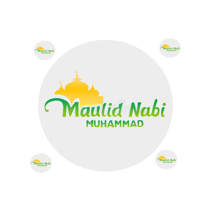 Maulid Nabi Muhammad Logo Icon Design Vector. Stock Vector ...