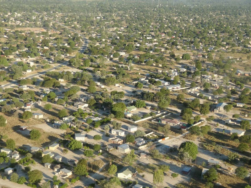 Maun in Botswana stock image. Image of africa, sunny - 52355701
