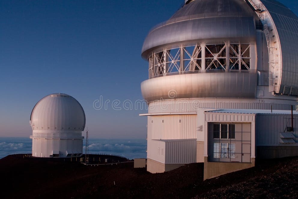 Mauna Kea Observatories stock photo. Image of technology - 10730674