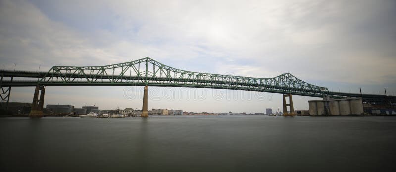 Maurice J Tobin Memorial Bridge Stock Image - Image of exposure, boston ...