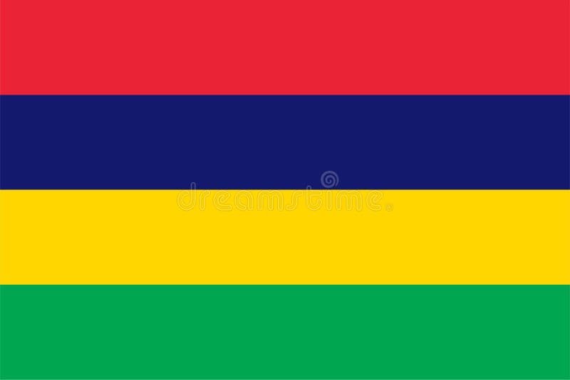 Mauritian Flag of Mauritius Stock Illustration - Illustration of ...