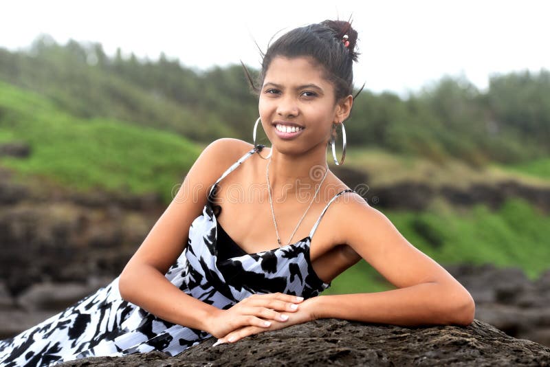 Mauritian woman stock image. Image of holidays, sensual - 61074891