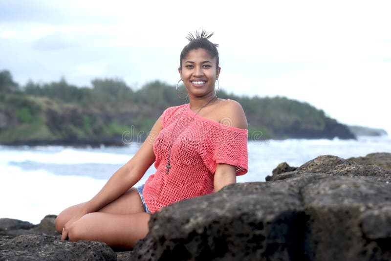 Mauritian woman stock photo. Image of girl, beautiful - 61136966