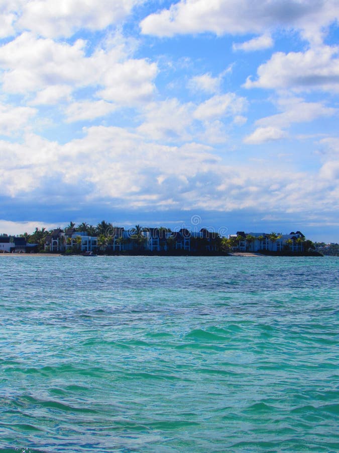 Mauritius Beach Huts stock photo. Image of palm, relax - 42328998