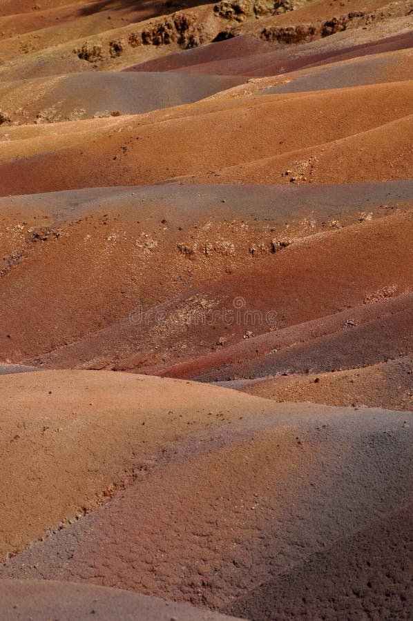 Mauritius.Chamarel-seven-color Lands. Stock Image - Image of geology ...