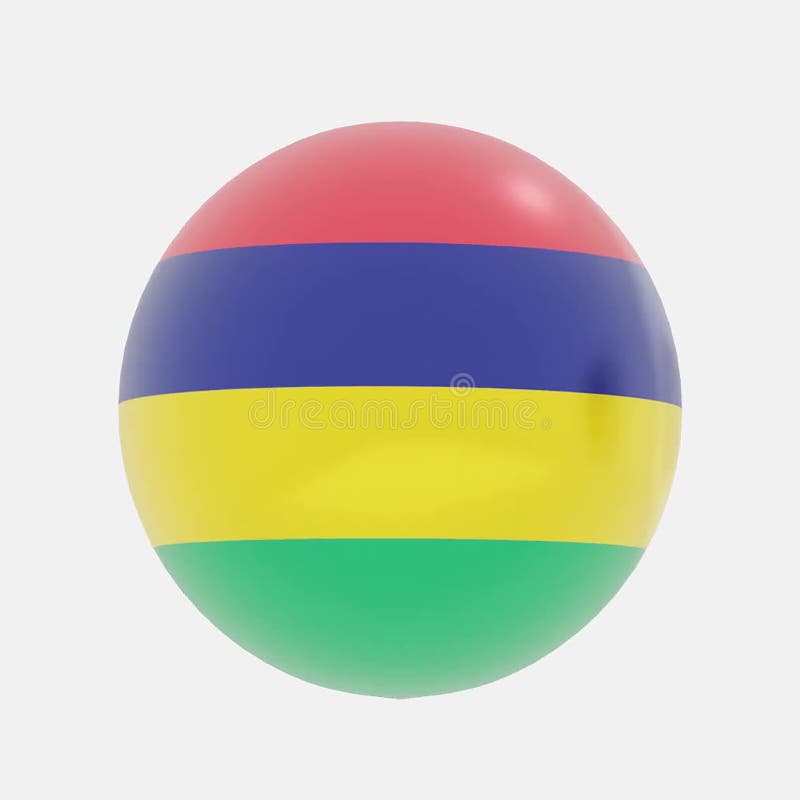 Mauritius Flag Icon or Symbols Stock Illustration - Illustration of ...
