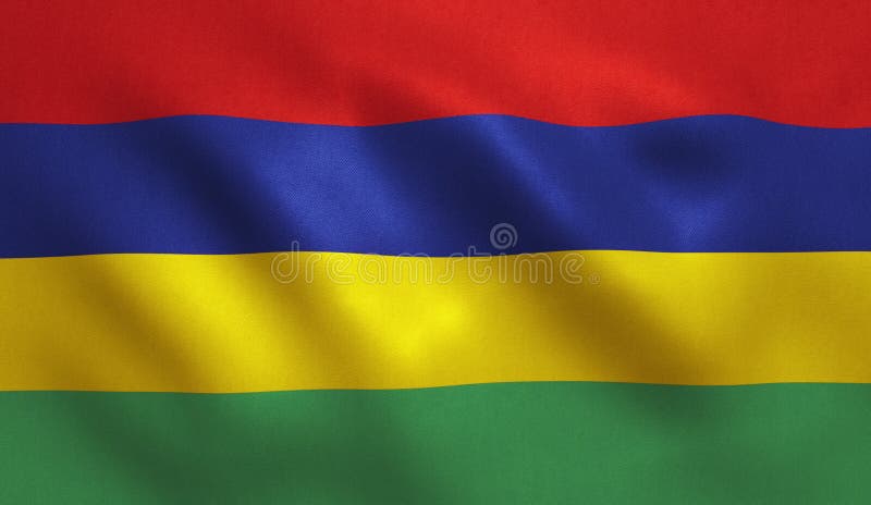Mauritius-Flagge stock abbildung. Illustration von gewebe - 93213575