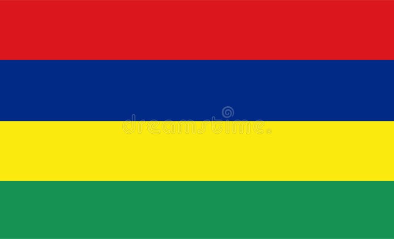 Mauritius-Flaggenvektor Illustration Von Mauritius-Flagge Vektor ...