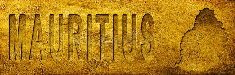 Mauritius Grunge Gold Texture Stock Illustration - Illustration of ...