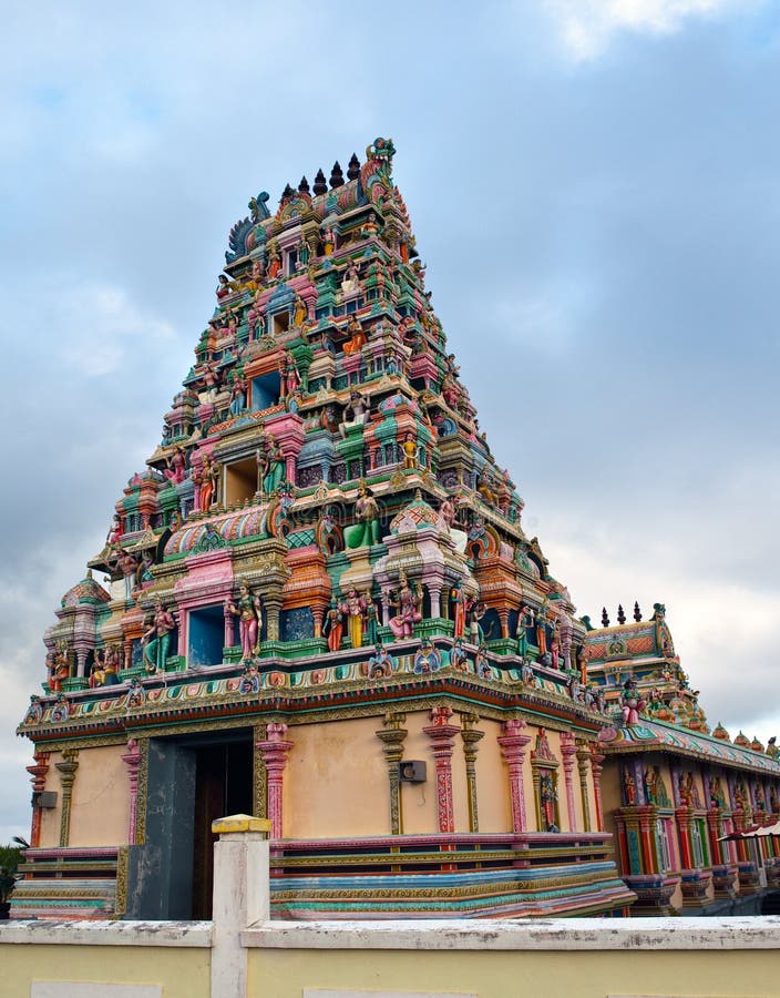 Mauritius. Hindu temple. stock image. Image of hinduism - 42968635