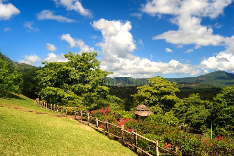 Mauritius Landscape stock image. Image of cultivation - 13828687