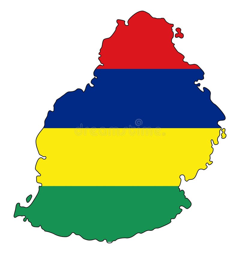 Mauritius Island Shape