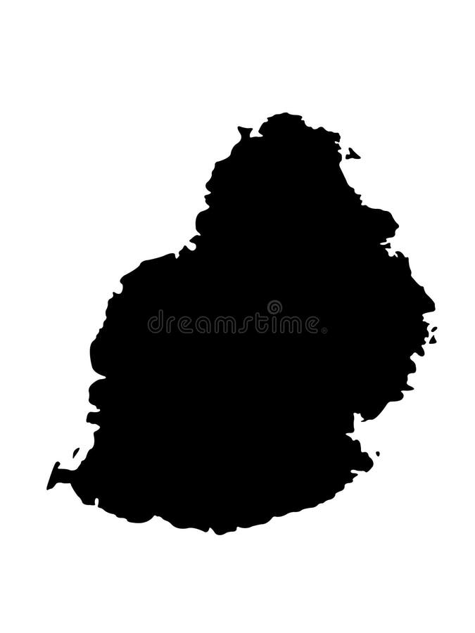 Mauritius Map - Republic of Mauritius Stock Vector - Illustration of ...