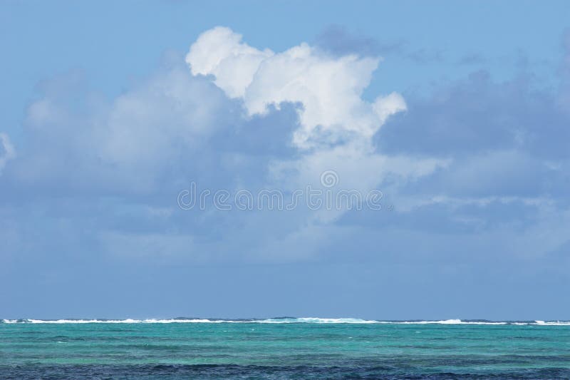 Mauritius ocean view stock image. Image of holiday, chill - 12878129