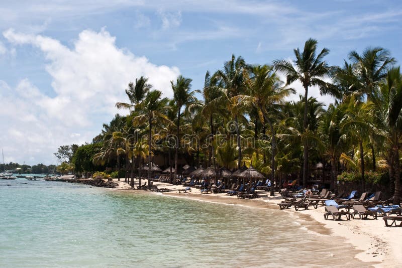 Beach Hut, Mauritius stock image. Image of grand, sand - 12778885