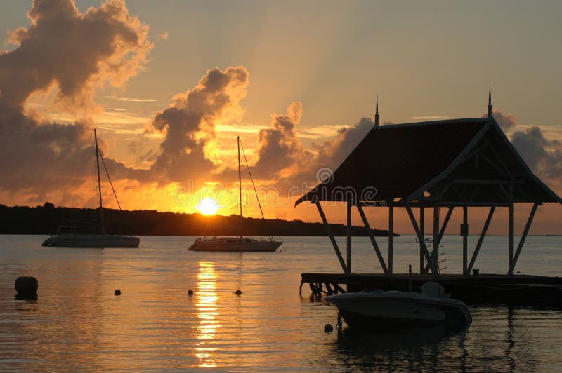 Mauritius Sunrise stock photo. Image of getaway, holiday - 518862