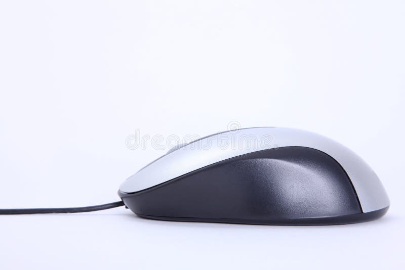 Draufsicht Der Schwarzen Computermaus Stockbild - Bild von mauszeiger ...