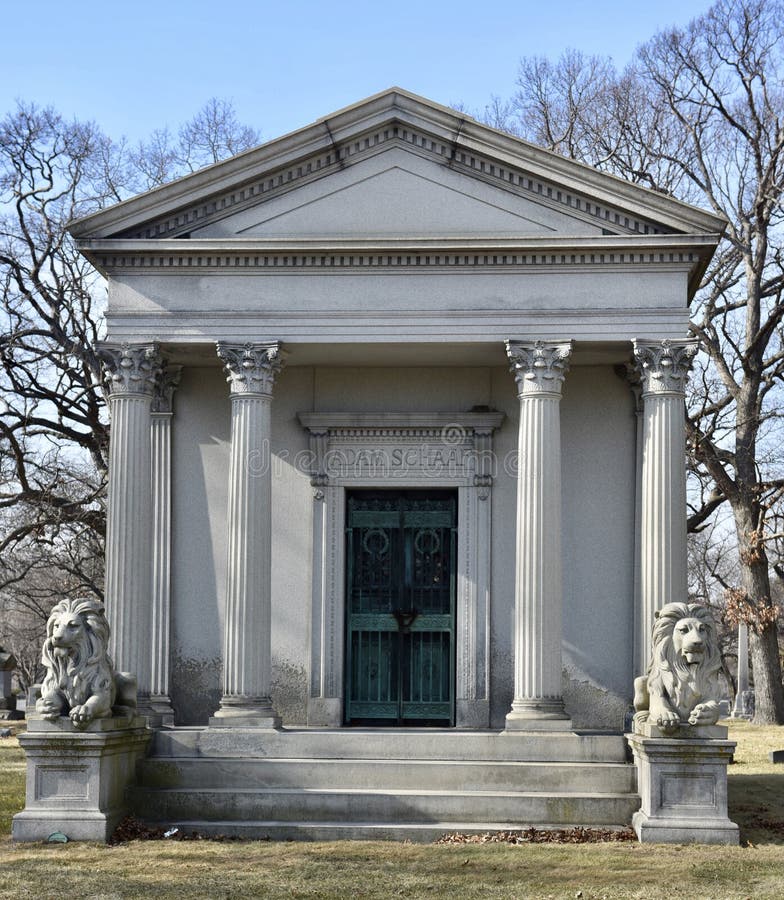 Mausoleo De La Familia De Schaaf Imagen editorial - Imagen de invierno ...