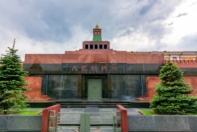 Mausoleo Di Lenin Sulla Piazza Rossa Di Mosca, Russia Fotografia Stock ...
