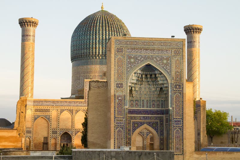 Mausoleum of Emir Timur in Samarkand Stock Photo - Image of history ...