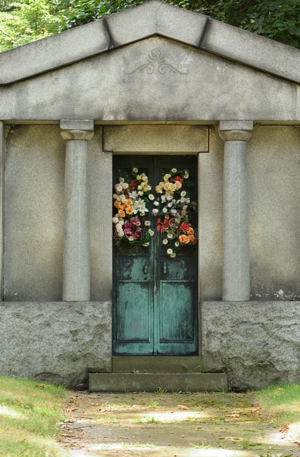 Mausoleum Doors in Old Cemetery Stock Image - Image of burial, years ...