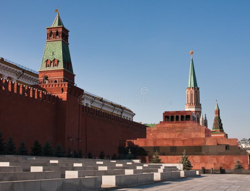 Mausoleum on the Red Square in Moscow Stock Image - Image of moscow ...