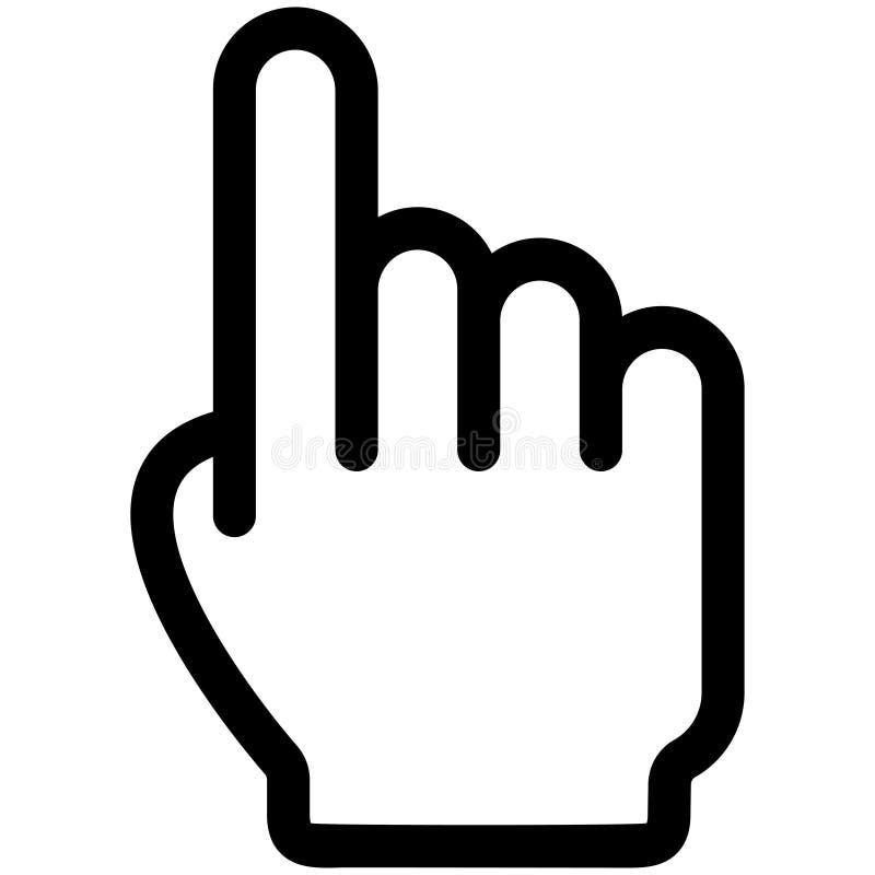 Mauszeiger. Zeiger. Fingerzeiger. Klicksymbol. Computermauspiktogramm ...