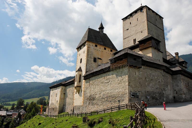 Mauterndorf Medieval Castle in Austria Stock Image - Image of wall ...