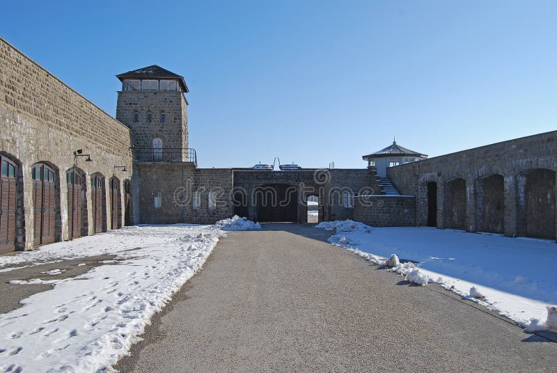 Mauthausen editorial image. Image of building, fencing - 18245180