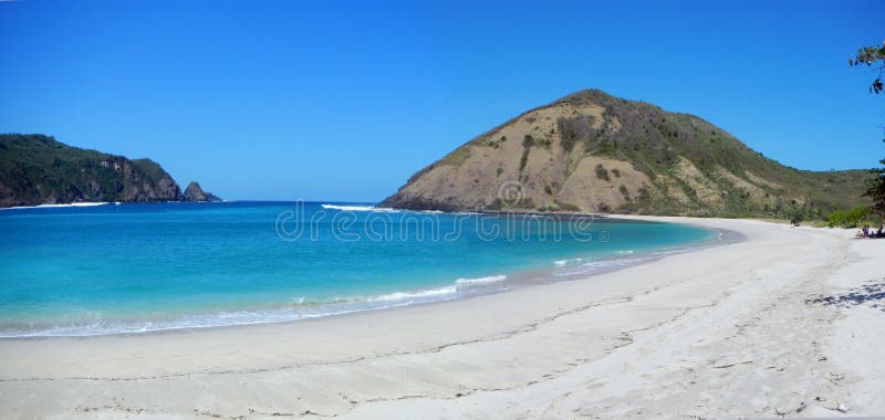 Mawan Beach on Lombok Island, Indonesia Stock Image - Image of tropical ...