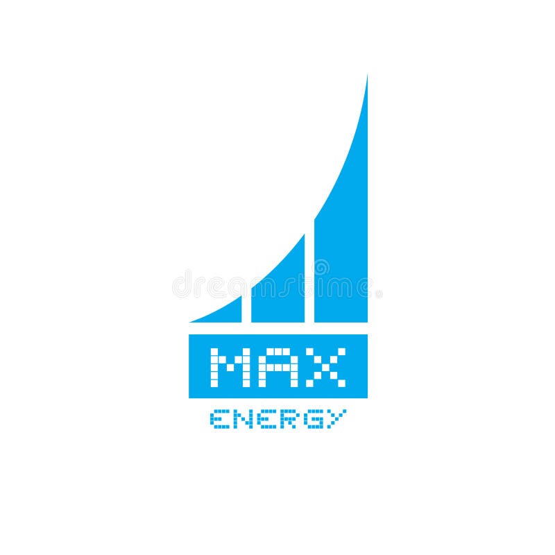 Max energy symbol stock vector. Illustration of motor - 120599722