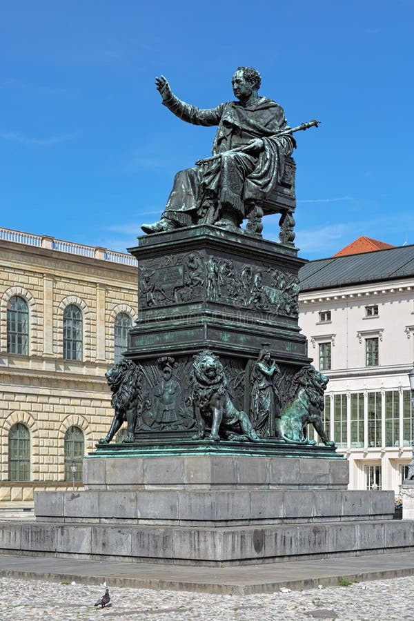 Max I Joseph Monument on Max-Joseph-Platz in Munich, Germany Stock ...