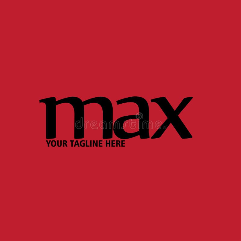 Max Initial Logo Vector Ilustration Stock Image - Image of initial ...