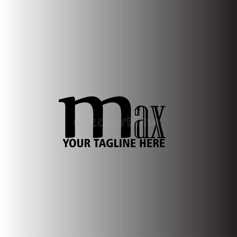 Max Initial Logo Vector Ilustration Stock Vector - Illustration of ...