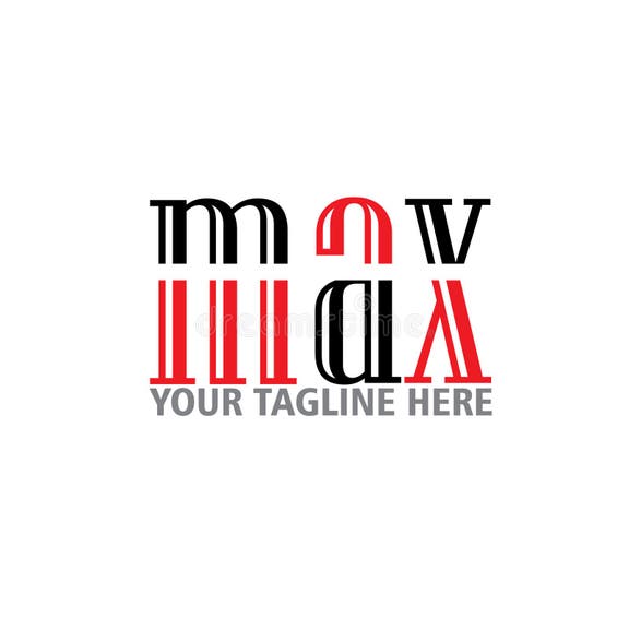 Max Initial Logo Vector Ilustration Stock Vector - Illustration of ...