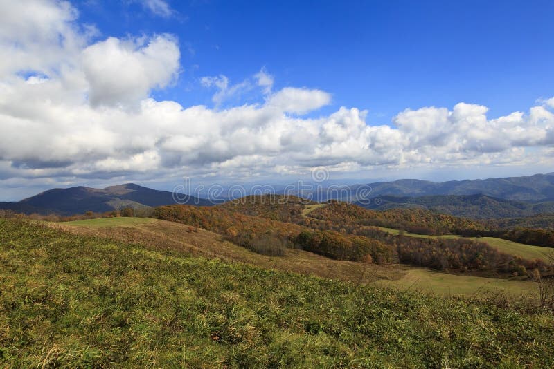 Max Patch Bald stock photo. Image of fall, autumn, cloud - 47237294