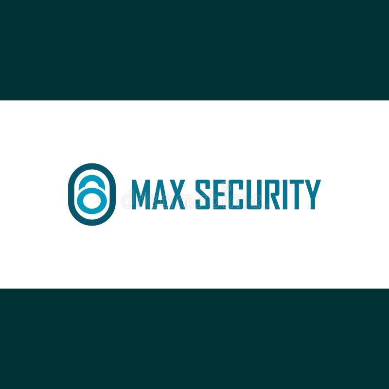 Max Security Logo Design Template, Padlock Logo Concept Stock Vector ...